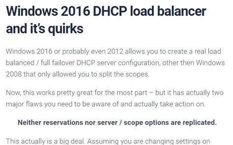 Switch Active Standby Dhcp Failover Members Windows Spiceworks