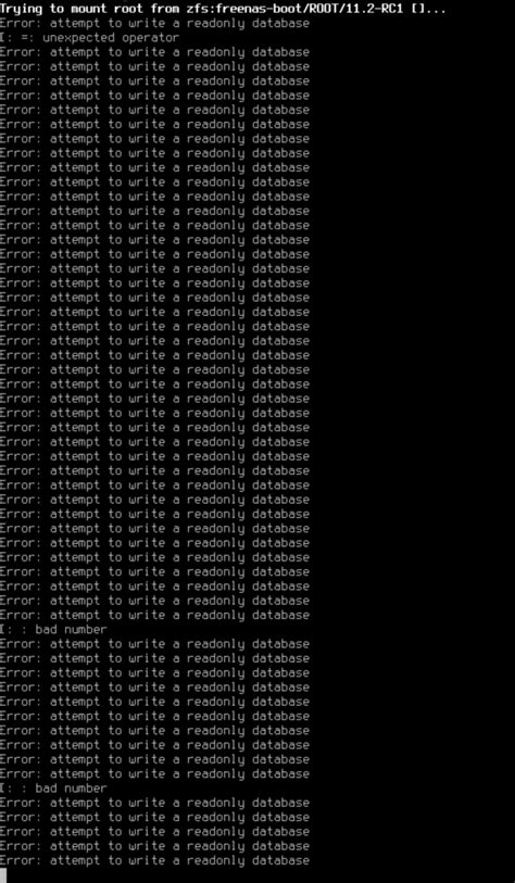 112rc1 Error Attempt To Write A Readonly Database Truenas Community