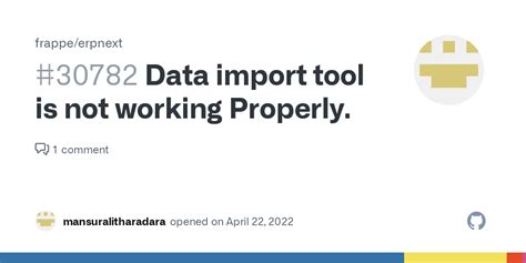 Data Import Tool Is Not Working Properly · Issue 30782 · Frappe