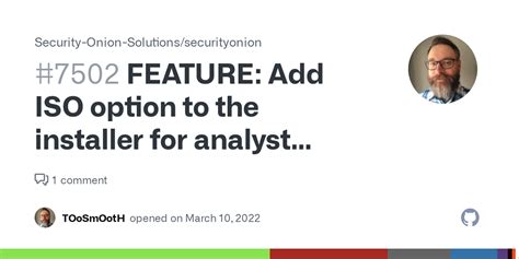 Feature Add Iso Option To The Installer For Analyst Workstation