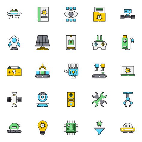 25 Robotics Engineering Icons