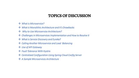 Basics Of Microservice Architecture Ppt