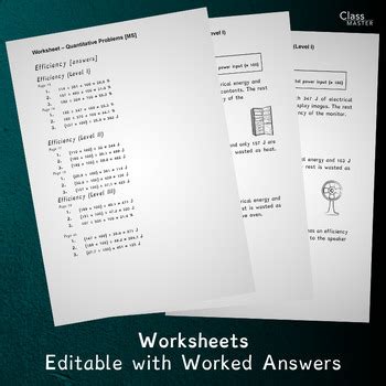 Efficiency Calculation Sheets GCSE High Babe TPT Efficiency Calculation Sheets GCSE High Babe TPT