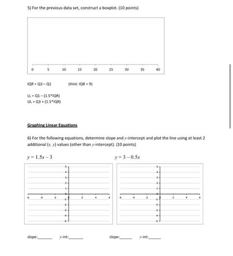 solved 5 for the previous data set construct a boxplot