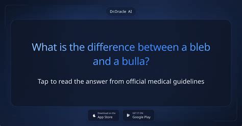 What Is The Difference Between A Bleb And A Bulla