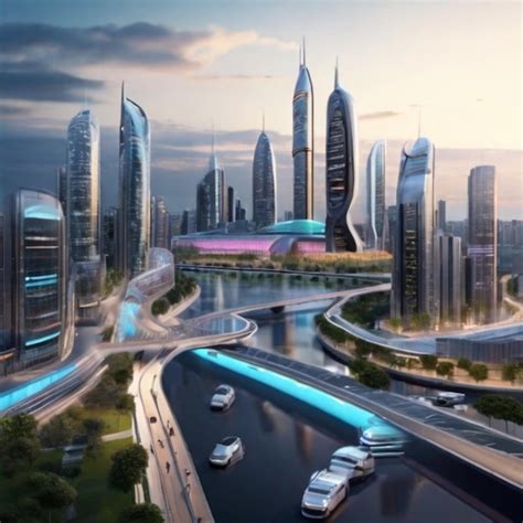 Premium Photo Smart City Infrastructure Powered By Ai Optimizing