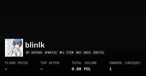Blinlk Collection Opensea
