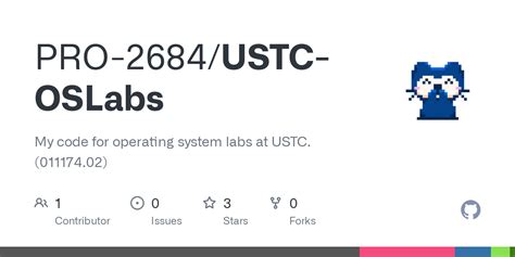 GitHub PRO 2684 USTC OSLabs My Code For Operating System Labs At