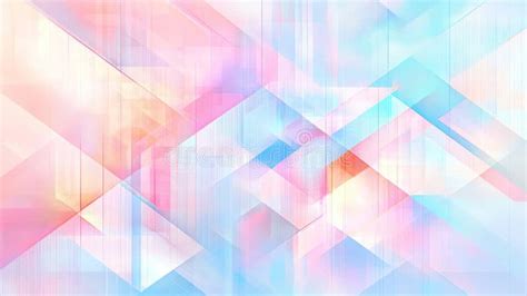 Abstract Pastel Geometric Pattern With Soft Colors And Overlapping