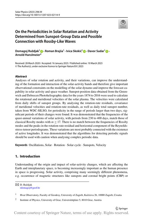 On The Periodicities In Solar Rotation And Activity Determined From