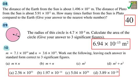 Standard Form Calculation Multiplying And Dividing 06 Wio Work It Out