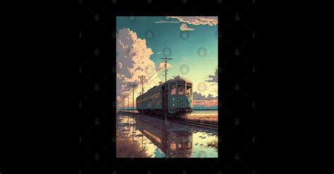 Retro Anime Style Old Japanese Train Anime Sticker Teepublic