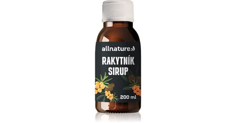 Allnature Rakytníkový Sirup Sirup Pro Posílení Imunity Notinocz