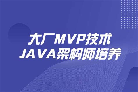 大厂mvp技术java架构师培养 A姐分享