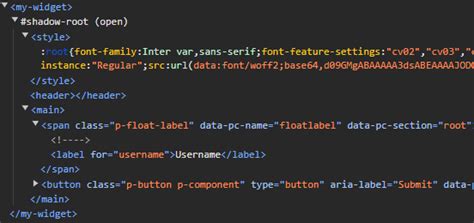 javascript custom element vue primevue doesn t render dom correctly