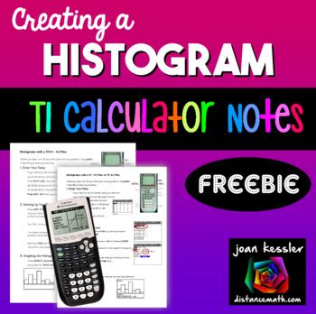 Histograms On The TI Graphing Calculator Reference Sheet Freebie Graphing Calculator