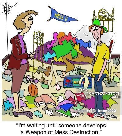 Messy House Cartoon