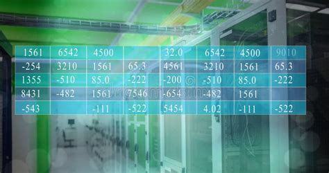 Animation Of Statistical Data Processing And White Spots Against