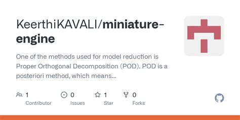 Github Keerthikavali Miniature Engine One Of The Methods Used For Model Reduction Is Proper