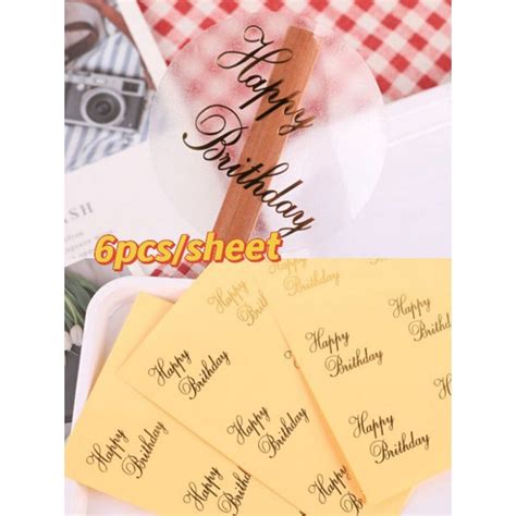 Sticker Label For Pudding Cup Mousse Cup Dessert Table Bakery Packaging Shopee Malaysia