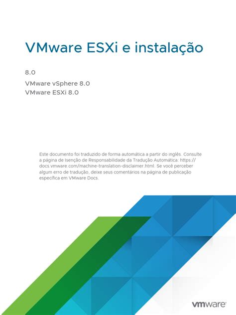 Vsphere Esxi 80 Installation Setup Guide Pdf Inicialização