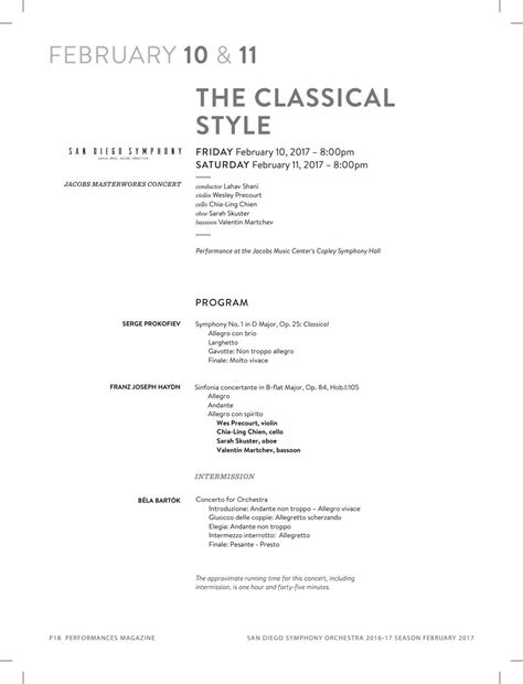 Program Notes The Classical Style By San Diego Symphony Issuu