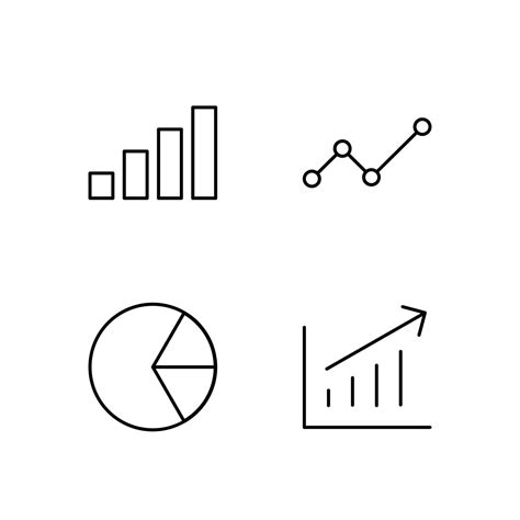 Chart Bar Chart Line Chart Pie And Graph Line Icon Set For App User
