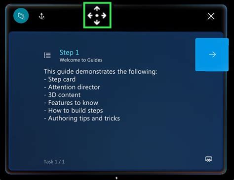Turn Follow Mode Off Or On In The Dynamics 365 Guides Hololens App Dynamics 365 Mixed Reality