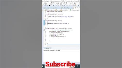 Shorttrendingjavaprogramming Learningmethodoverloading Youtube