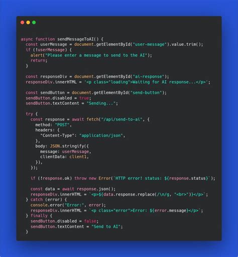Ai Javascript Api Javascript Webdevelopment Ai Codingjourney