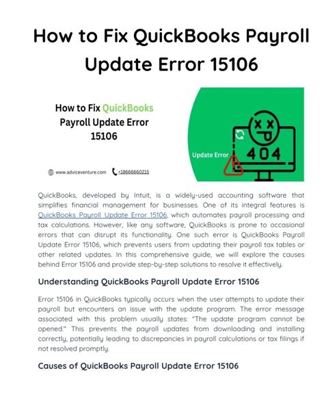 PPT How To Fix QuickBooks Payroll Update Error PowerPoint Presentation ID