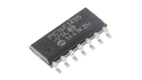 Microchip Pic16f1455 Isl 8bit Pic Microcontroller Pic16f 48mhz 14 Kb Flash 14 Pin Soic Rs