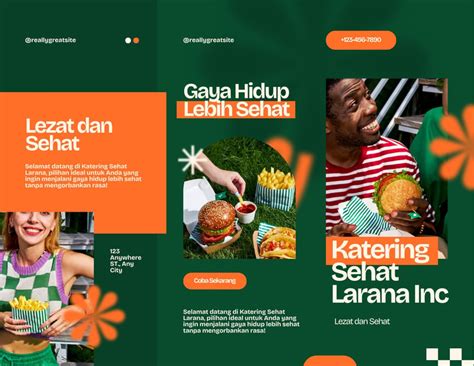 Gratis Contoh Brosur Lipat Keren Canva
