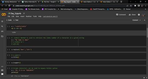 Mohammed Omer On Linkedin Python Internship Learning Progress Da Ml Edventureparkinternships