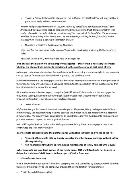 Equity And Trusts Notes Cl6331 Equity And Trusts Cardiff Thinkswap