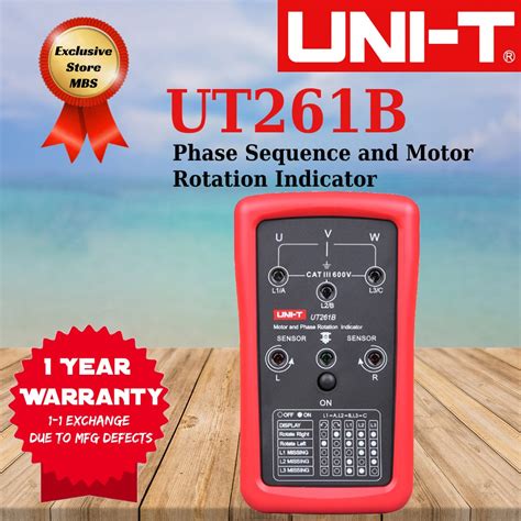 UNI T UT B Phase Sequence And Motor Rotation Indicator Shopee Malaysia