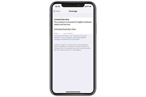 How To Check Iphone Warranty Expiration Date In Ios 12 2 Cult Of Mac