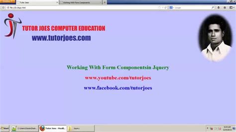 jquery tutorial working with form component in jquery tamil part 6