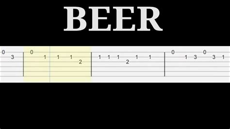 Itchyworms Beer Guitar Tab Youtube