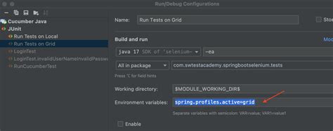selenium spring boot cucumber junit 5 test automation project