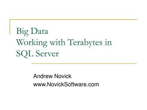 ppt big data working with terabytes in sql server powerpoint