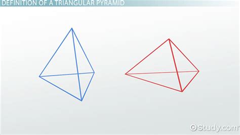 triangular pyramid definition formula and examples video and lesson