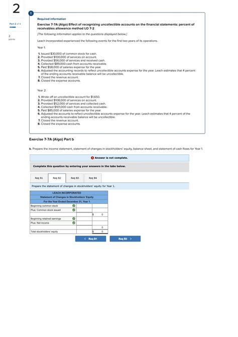 Solved Required Information Exercise 7 7A Algo Effect Of Chegg Com