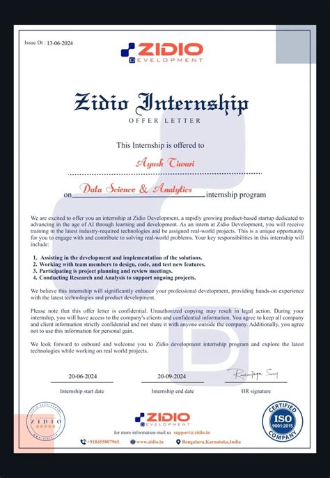 Ayush Tiwari On Linkedin Datascience Analytics Internship Zidiodevelopment Zidiointernship