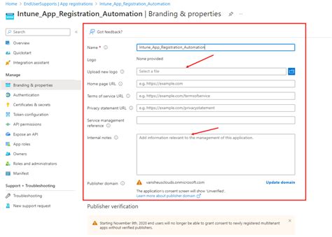 App Registration For Intune Endusersupports