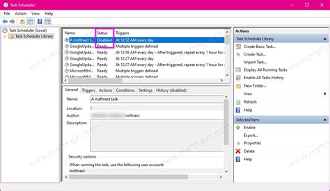 How To Enable Or Disable A Scheduled Task In Windows