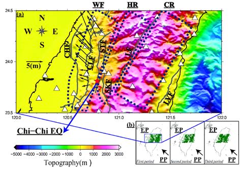 A Fault Setting In Central Taiwan And Seismic Stations Used In This Download Scientific