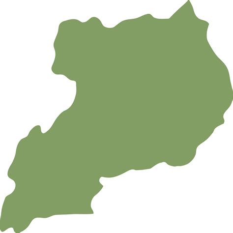 Doodle Freehand Drawing Of Uganda Map 23840992 Png