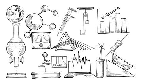 Premium Vector Physics Experiment Handdrawn Collection