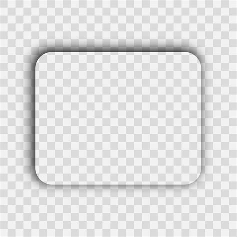 Dark Realistic Shadow Rounded Rectangle Shadow 27222657 Vector Art At